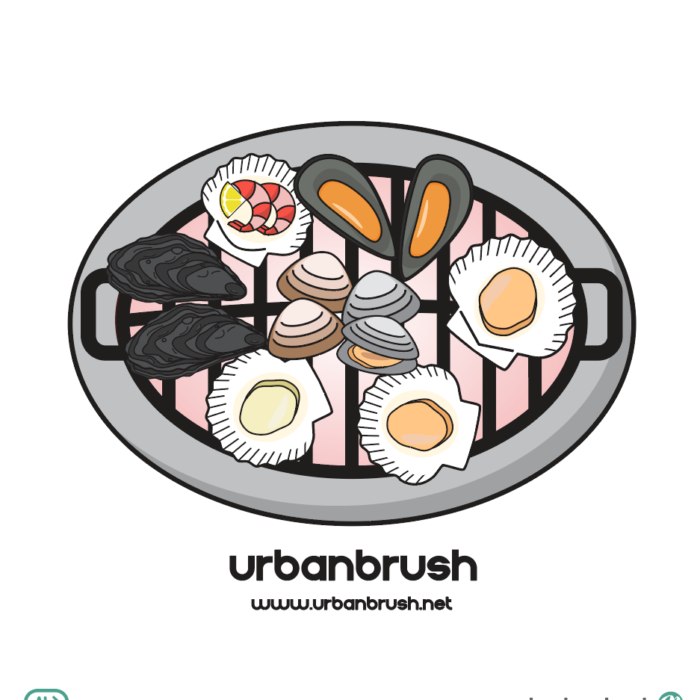 오징어 순대 일러스트 ai 다운로드 download Squid Sundae vector - Urbanbrush