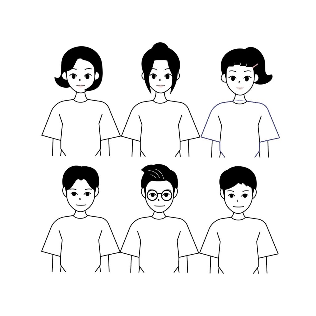 남녀 사람 캐릭터 일러스트 ai 다운로드 download male and female characters vector ...