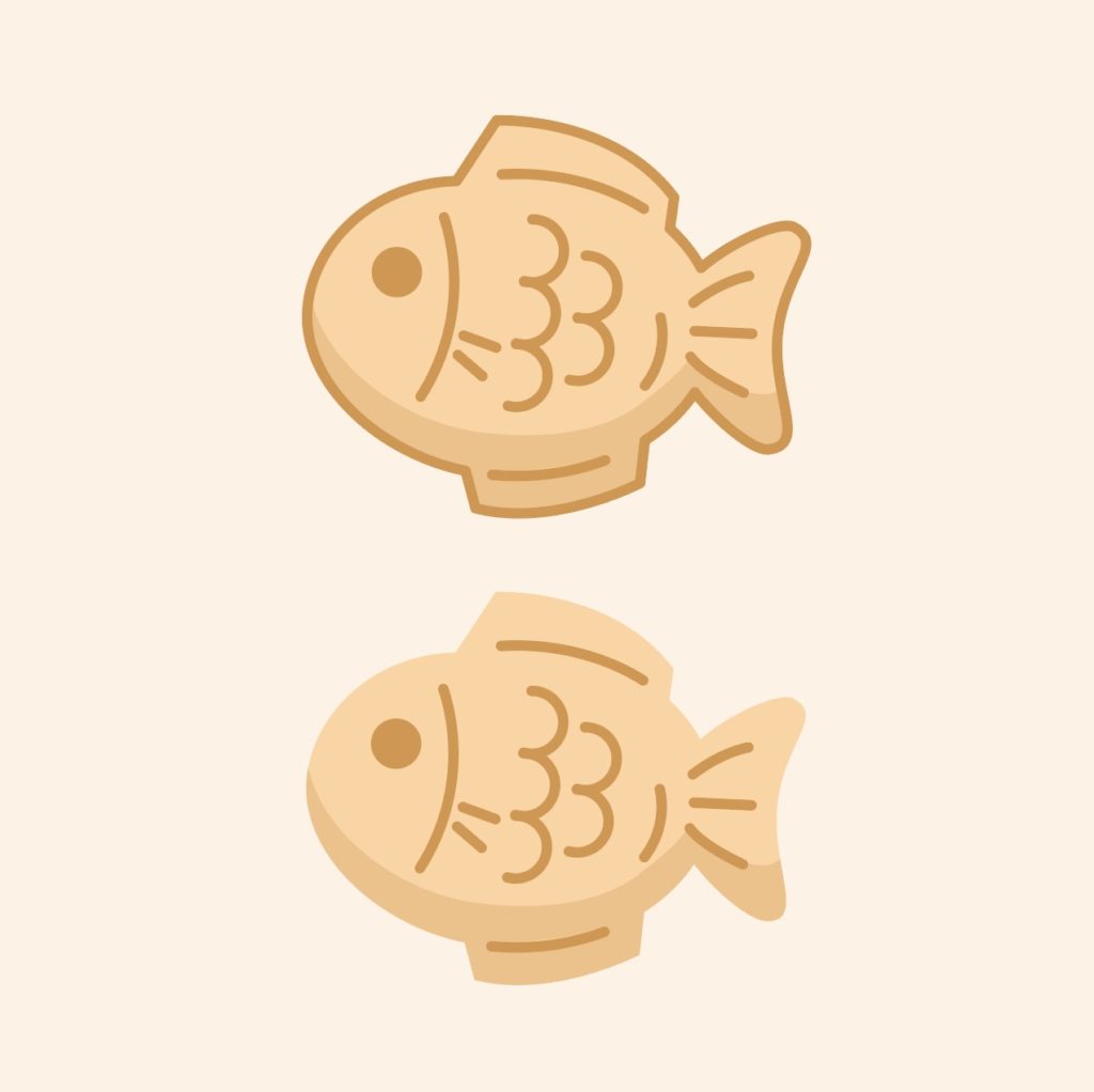 귀여운 붕어빵 일러스트 ai 다운로드 download cute bungeoppang vector - 어반브러시